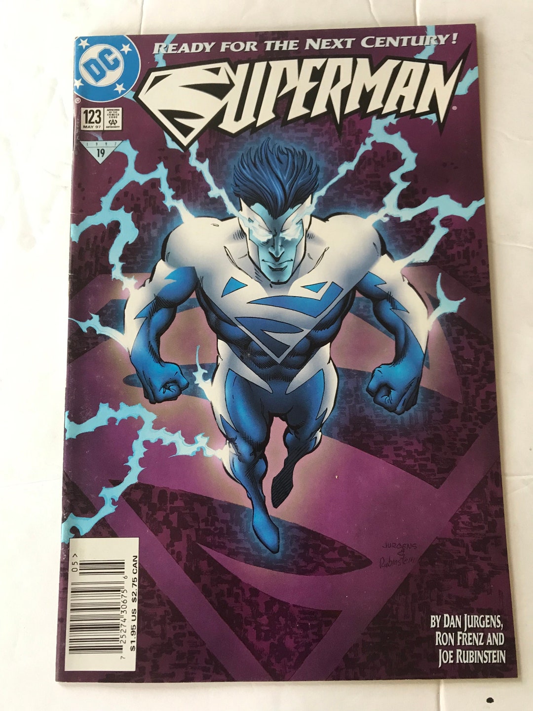 Rare Superman 123- Newsstand Edition - First Appearance of Blue ...