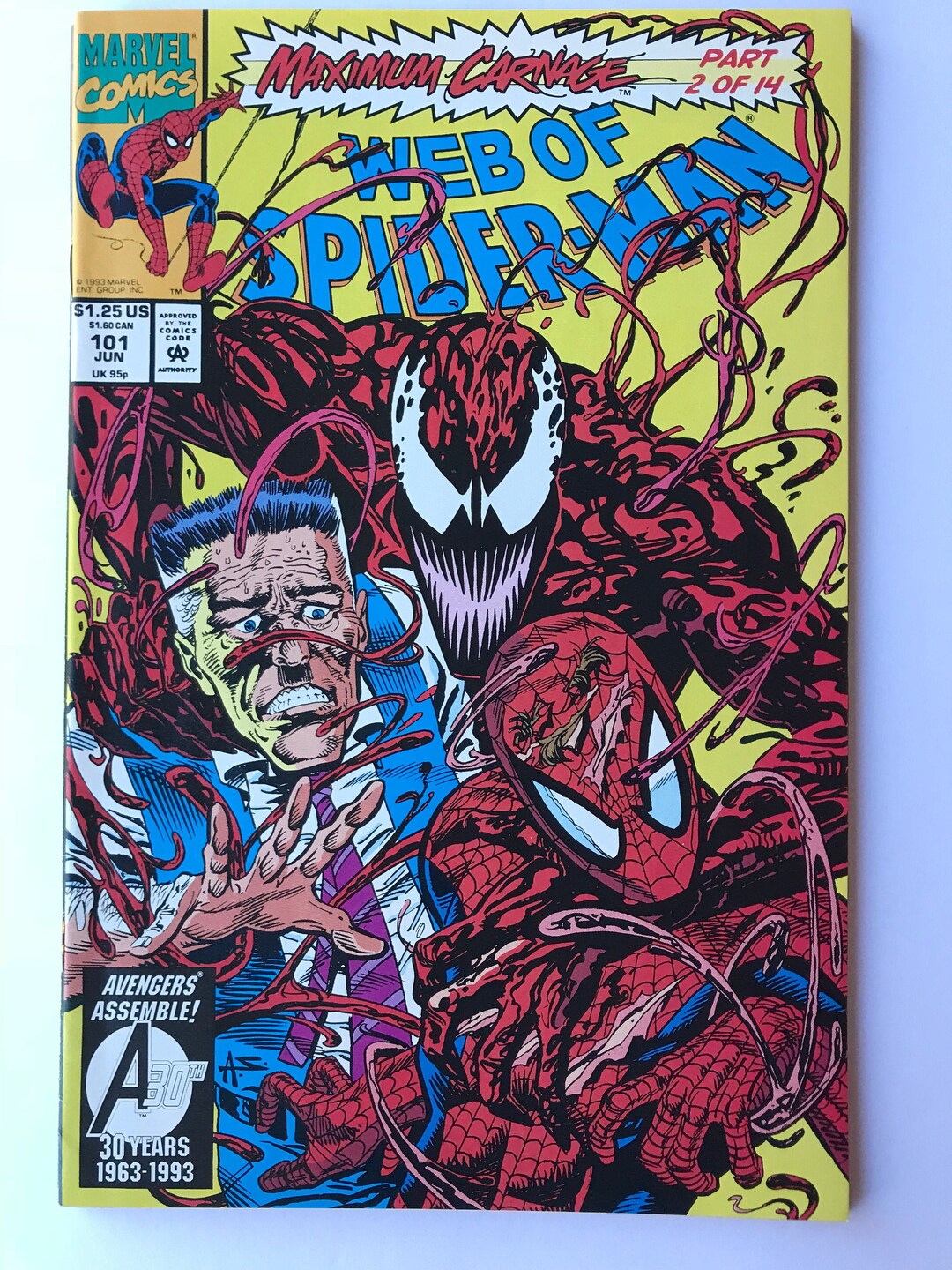 Web of Spider-man 101 Maximum Carnage Book 2 1995 VF/NM - Etsy
