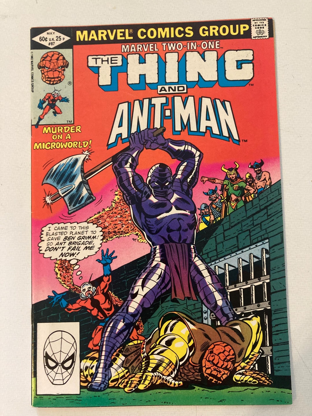 Marvel Two-in One Ft. the Thing 87 Antman 1982, First Print, VF Marvel ...