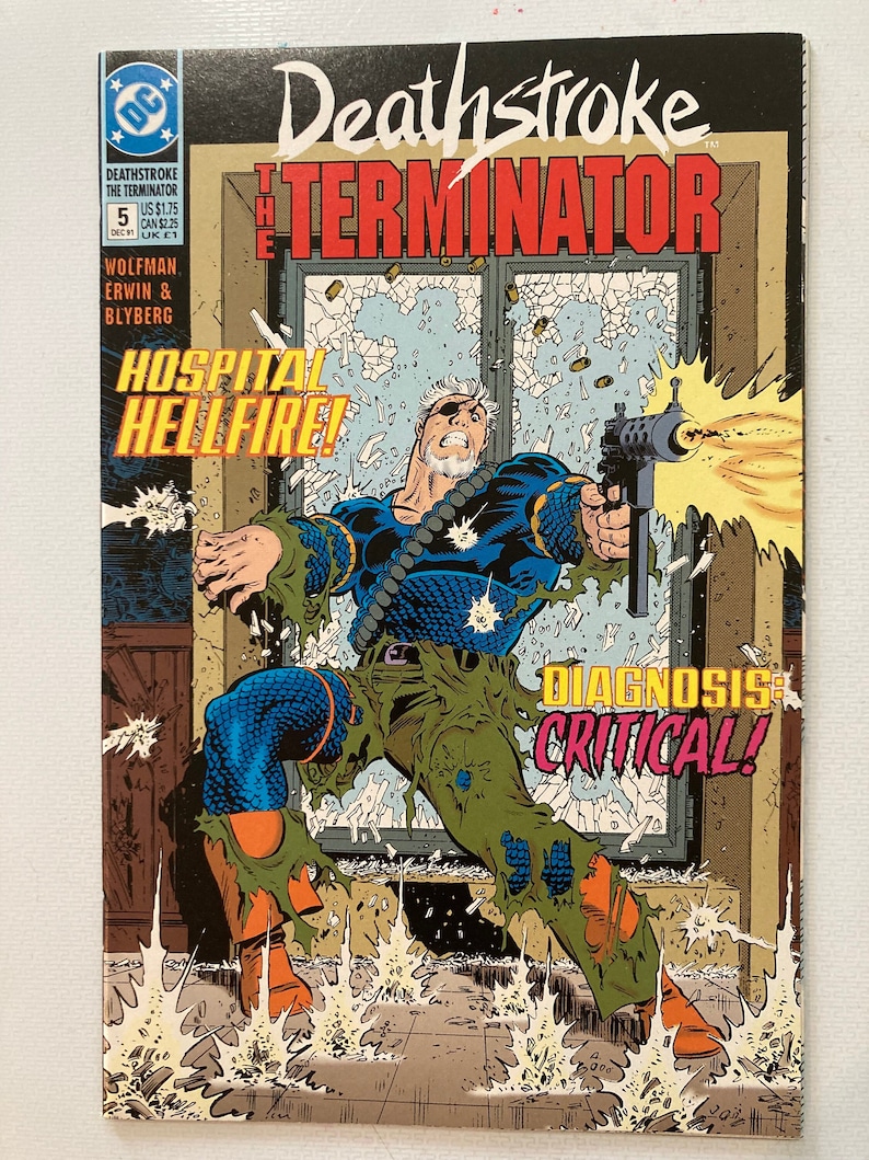 Deathstroke #5 Comic Book: Mike Zeck Cover Art, 1991 DC Comics (VF/NM ...