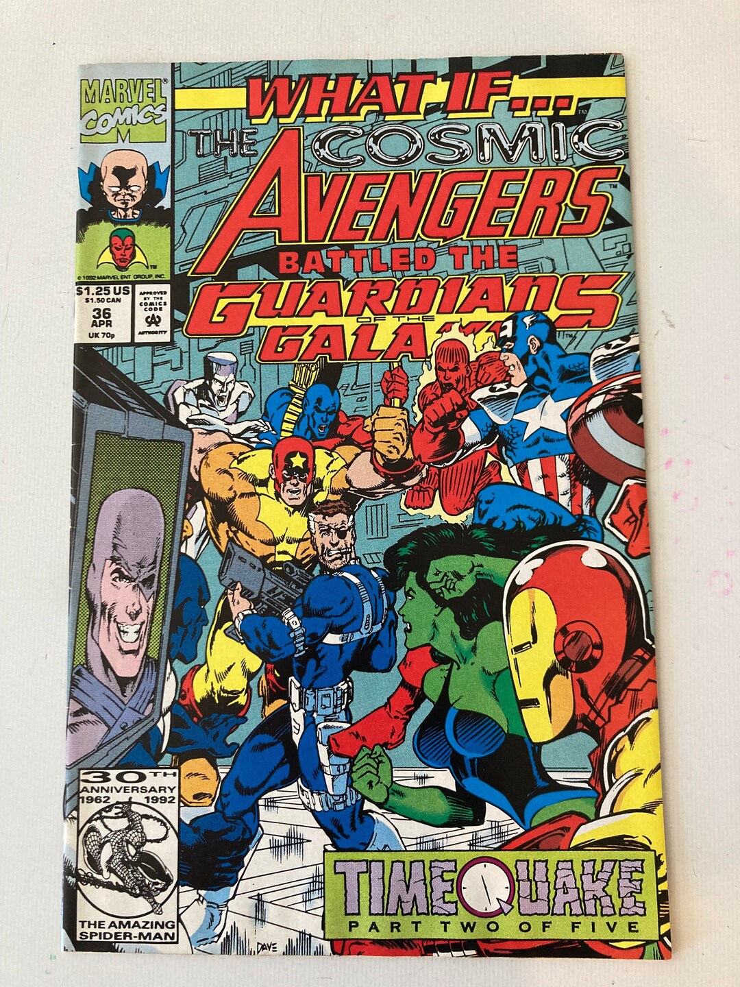 Marvel Comics What If 36 Time Quake Part 2 of 5 Avengers Vs Guardians ...