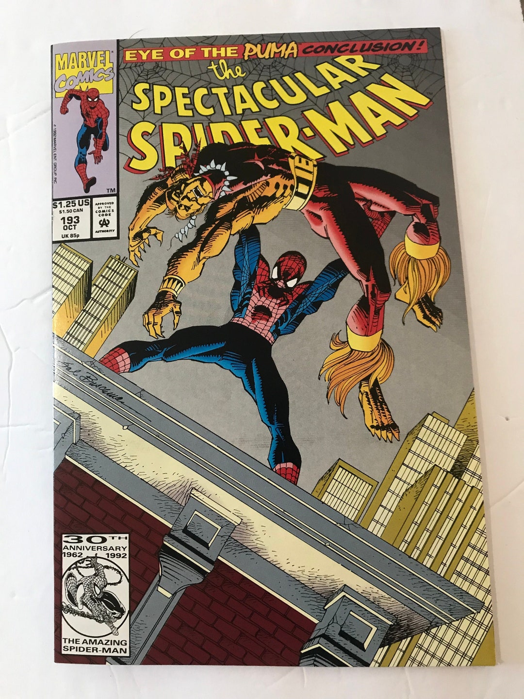 The Spectacular Spider-man 193 - Puma! (1992, VF/NM Condition, Marvel ...