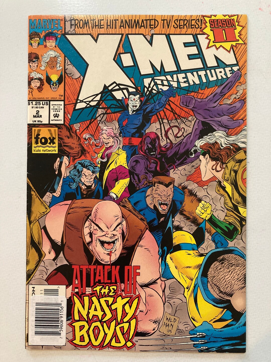Rare X-men Adventures 2 Comic: Newsstand Edition, Season 2 (1993) - Etsy UK