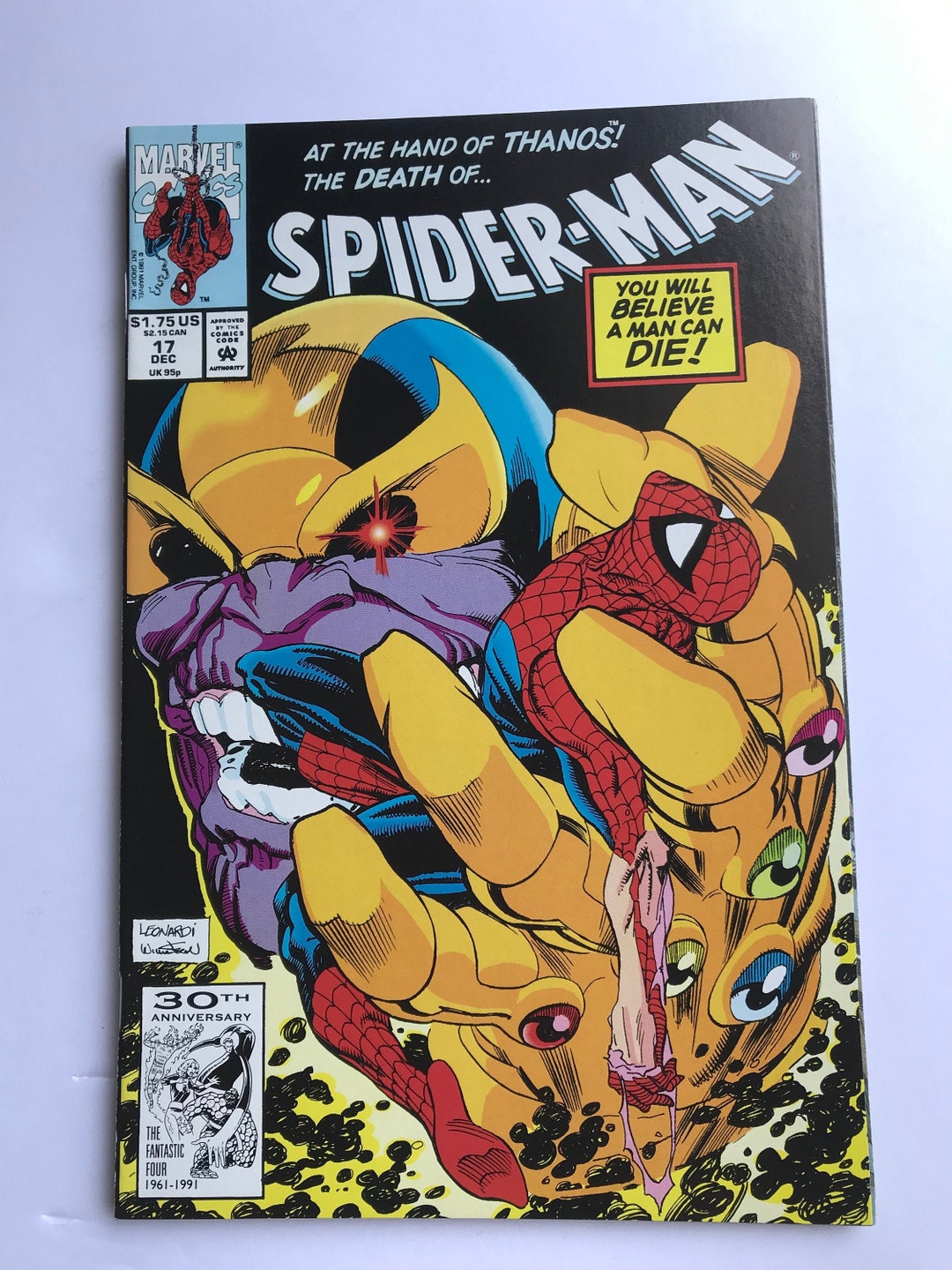 Spider-man 17 Infinity Gauntlet Crossover (marvel Comic Book, First ...
