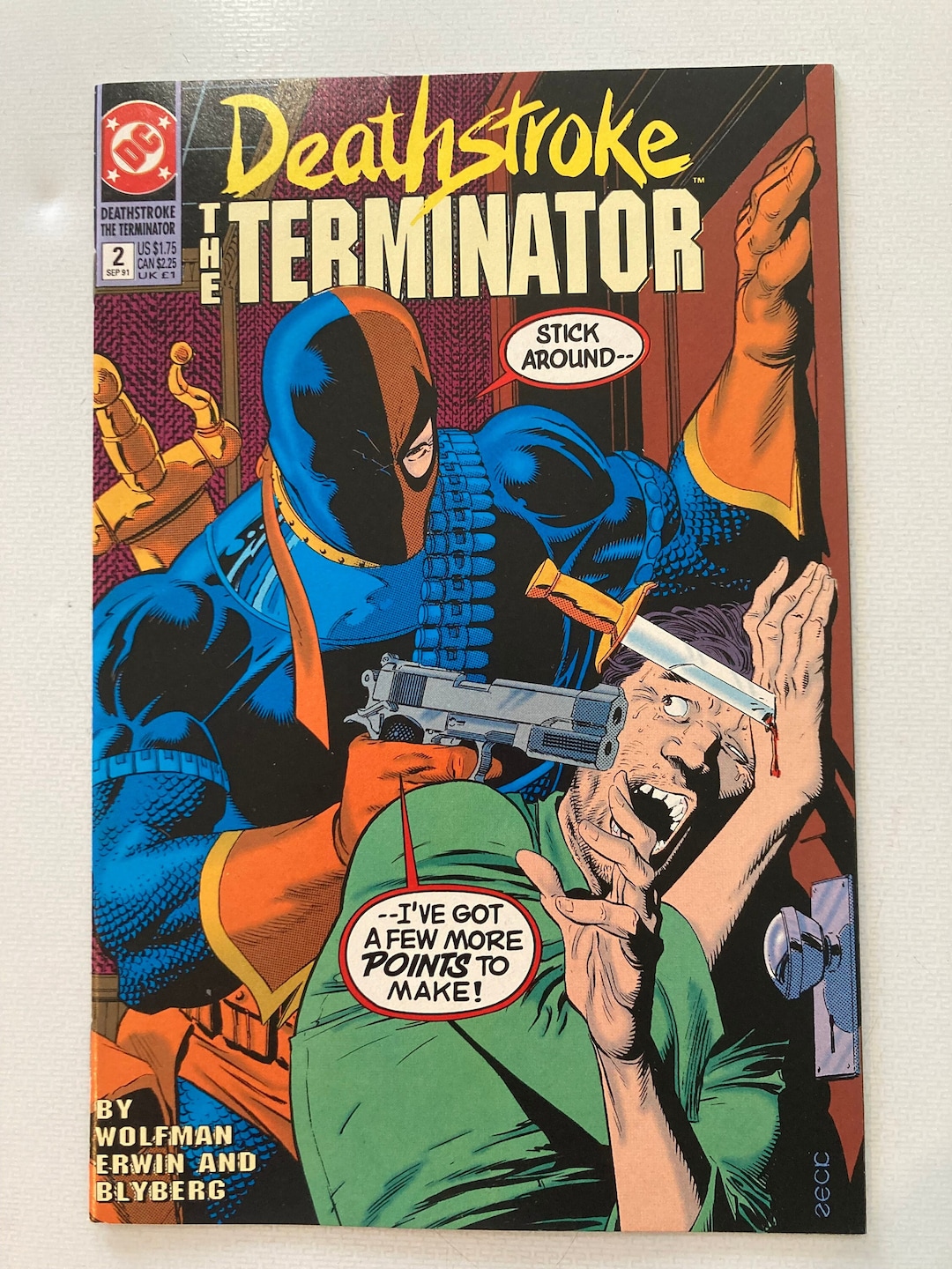 Deathstroke the Terminator 2 Mike Zeck Cover Art first Appearance of ...