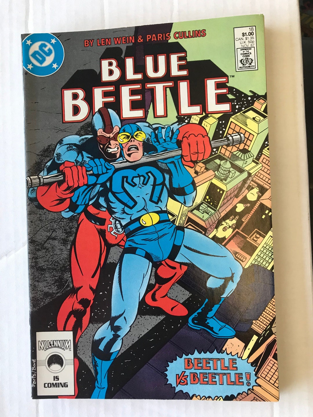 Blue Beetle 18 - Beetle Vs Beetle (VF/NM Condition, DC Comics, Justice ...