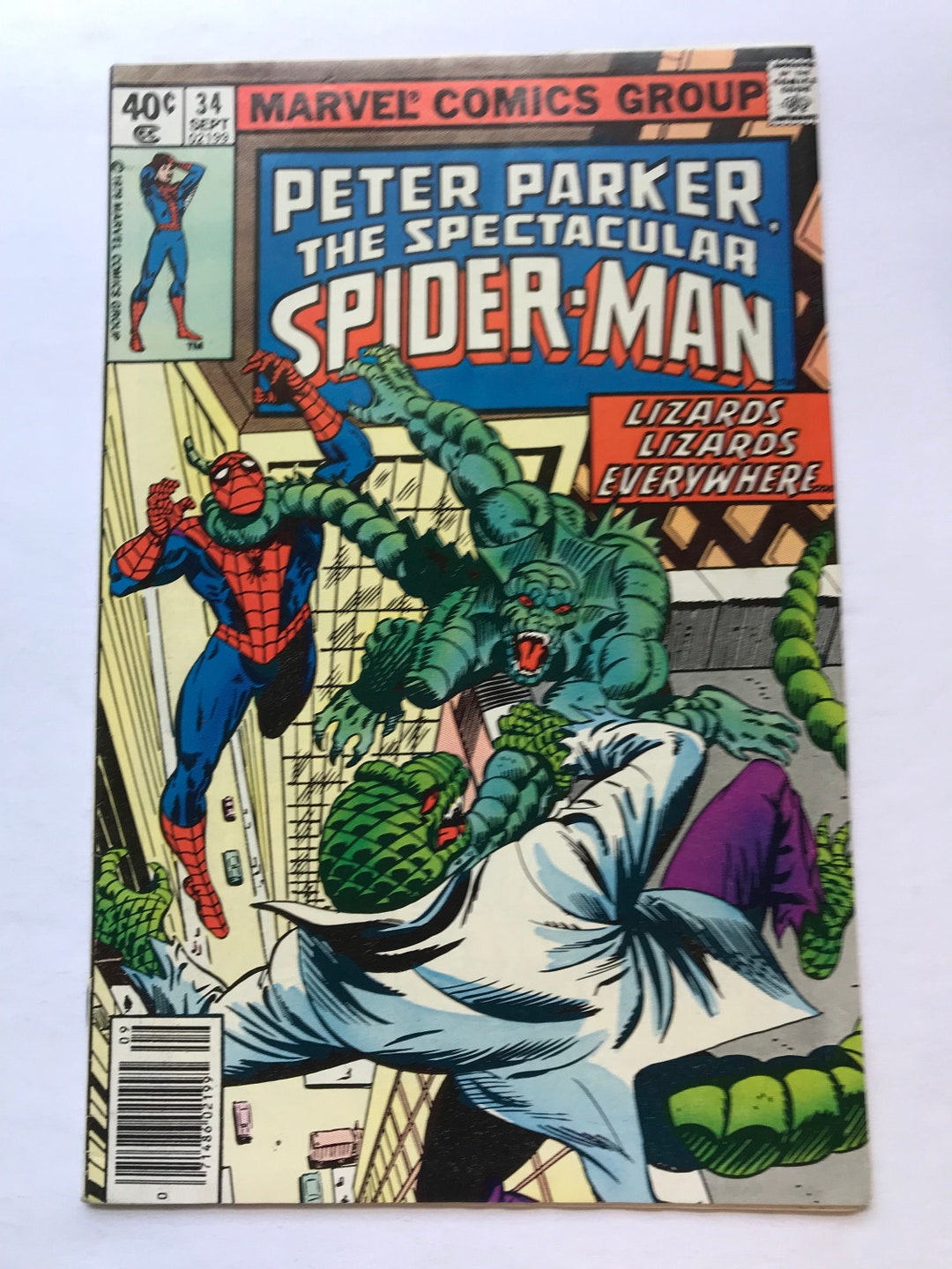 The Spectacular Spider-man 34 - the Lizard (peter Parker, 1979, VF/NM ...