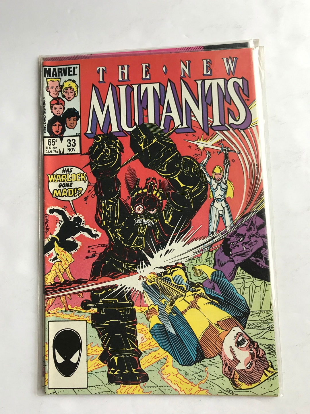 New Mutants - 33 Cover Art by Steve Leialoha - Chris Claremont (VF/NM ...