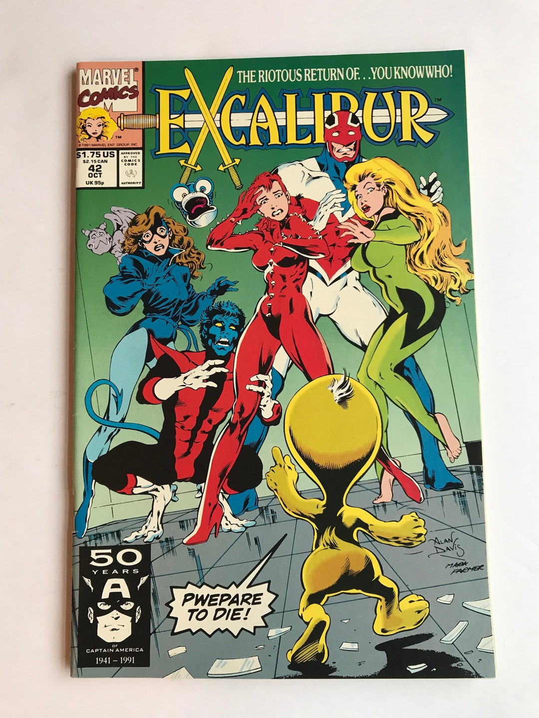 Excalibur Comic 42 uncanny X-men, 1988, Very Fine/nm Condition, Dr Doom ...