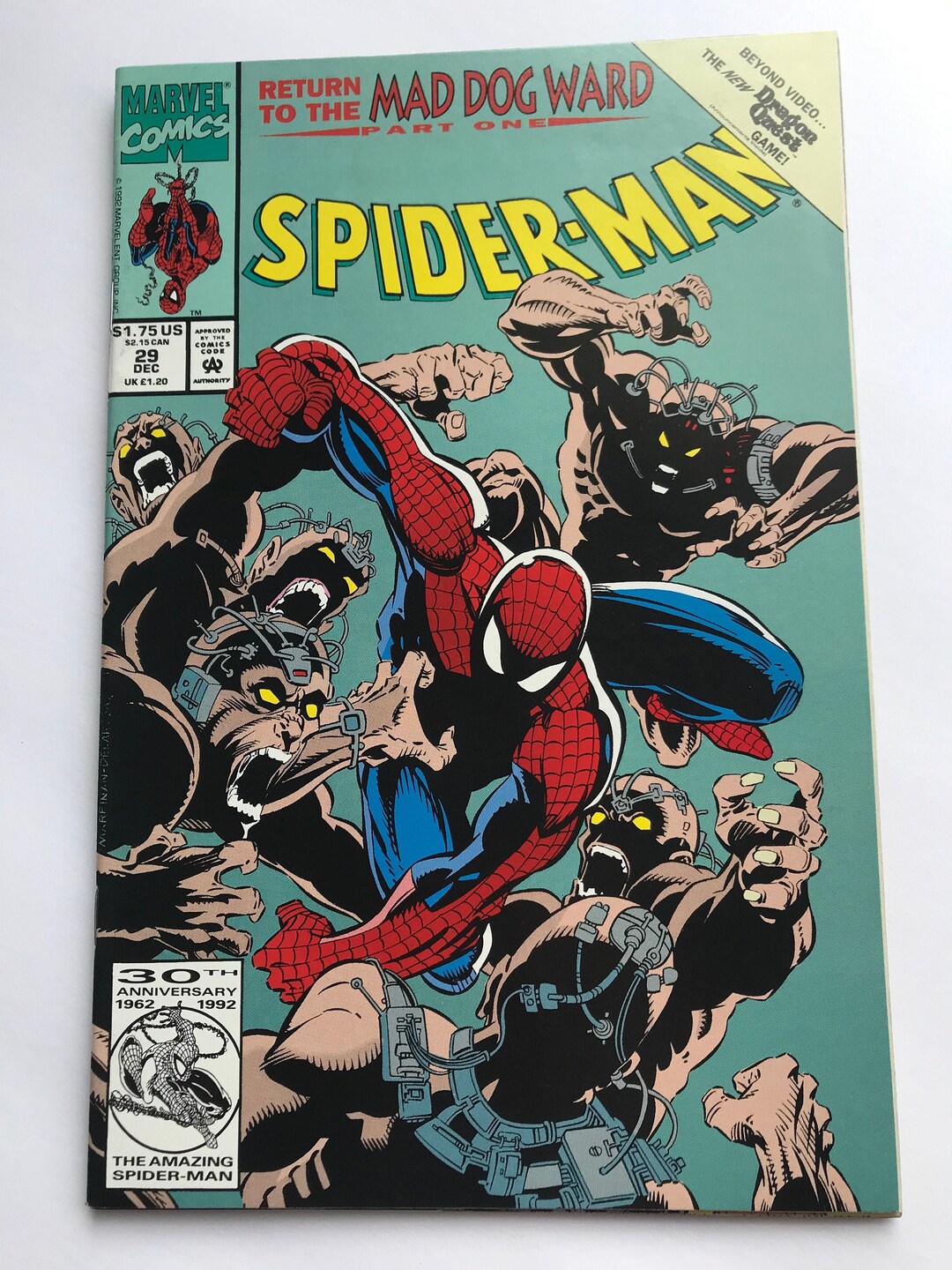 Spider-man #29: Return to the Mad Dog Ward Part 1 (1991, First Print ...