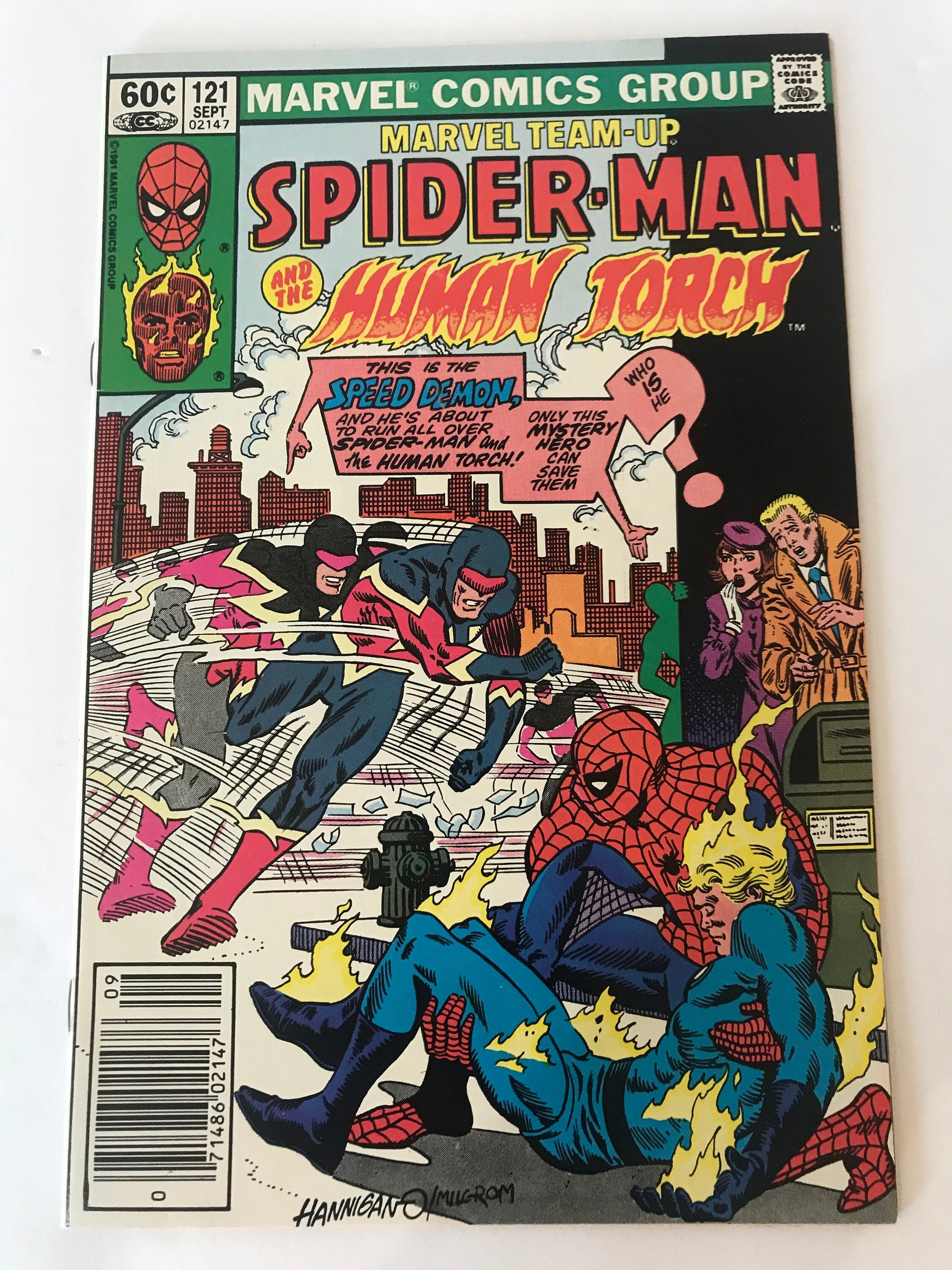 Human Torch Vs Spiderman