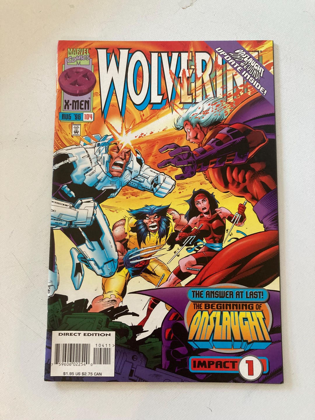 Wolverine 104 - Onslaught Origin Revealed - Key Issue! (marvel Comics ...