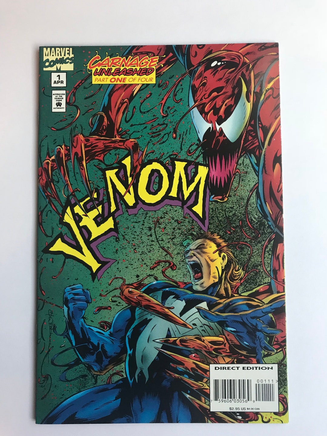Venom - Carnage Unleashed #1 (1995, VF/NM, Vintage Marvel Comics, First ...