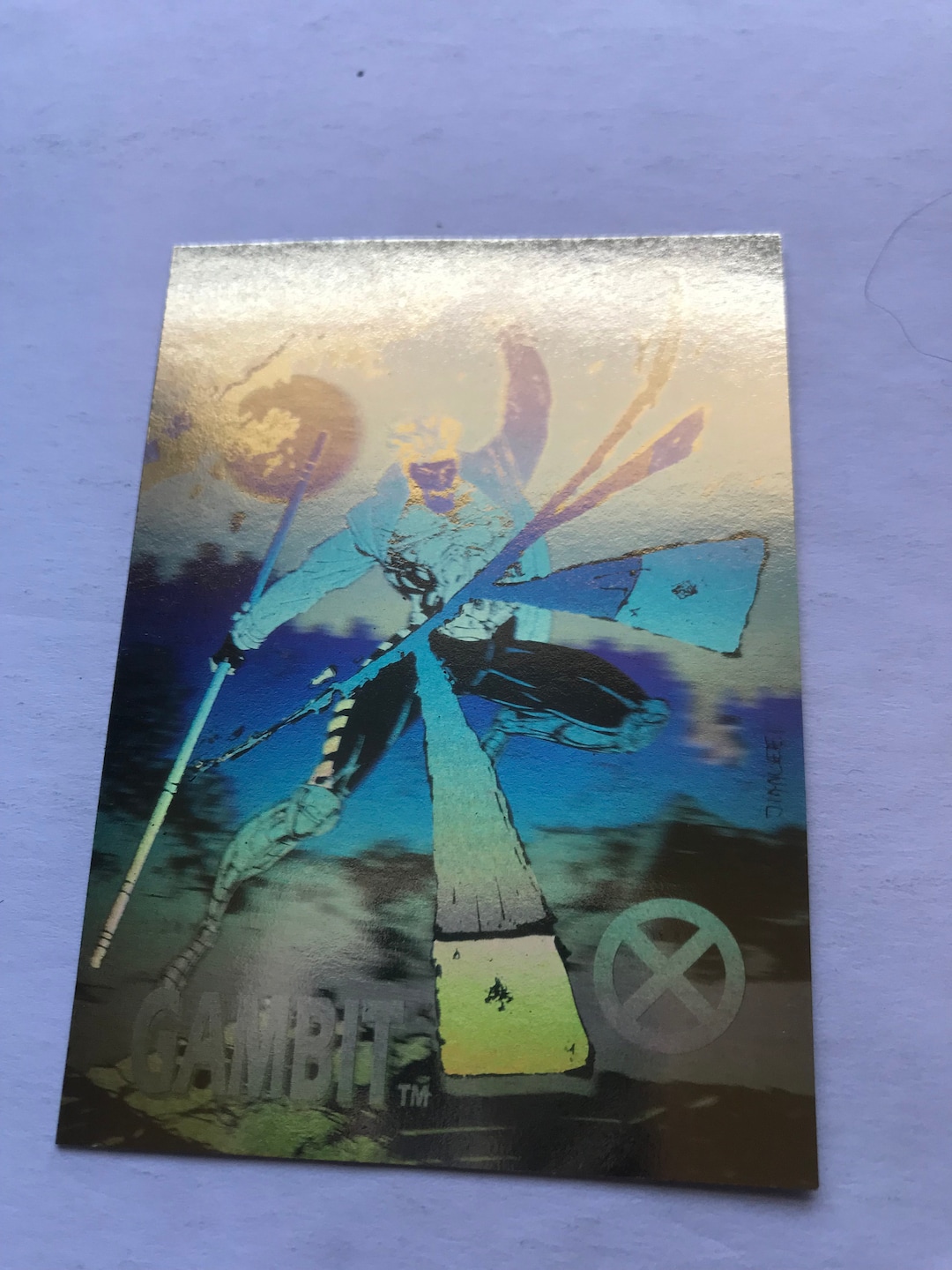 Ultra Rare Jim Lee X-men Trading Cards Gambit Hologram 1992, Series 1 ...