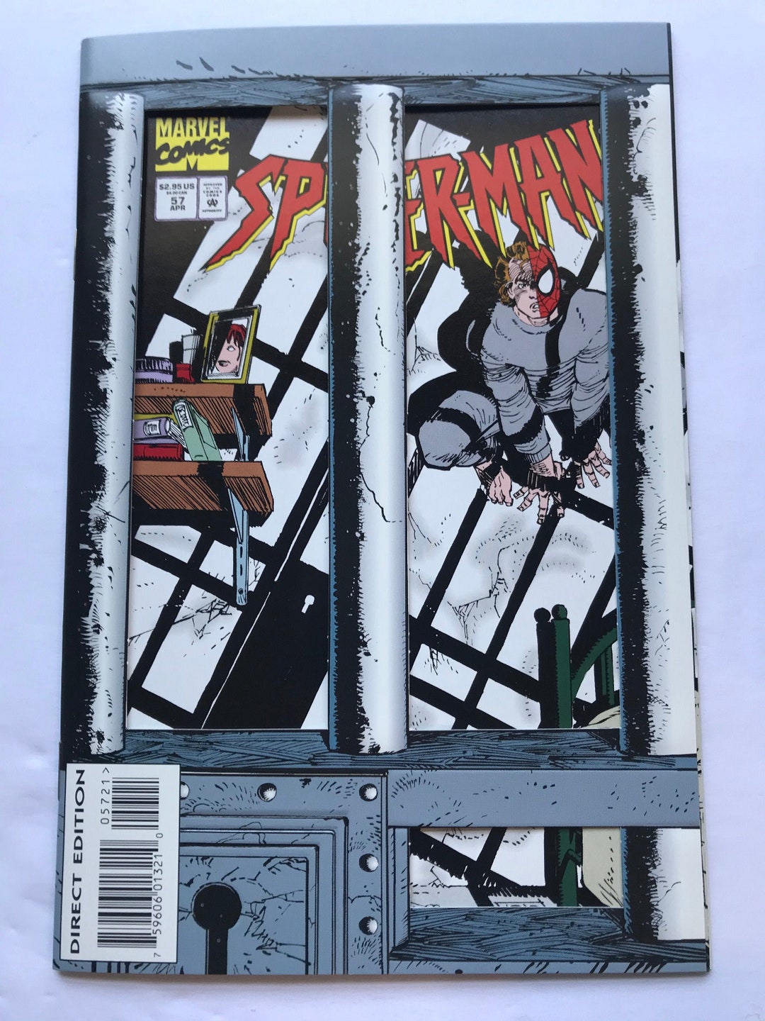 Spider-man #57: Die-cut Jail Bars Cover, Venom 2 (1995, VF/NM) - Etsy