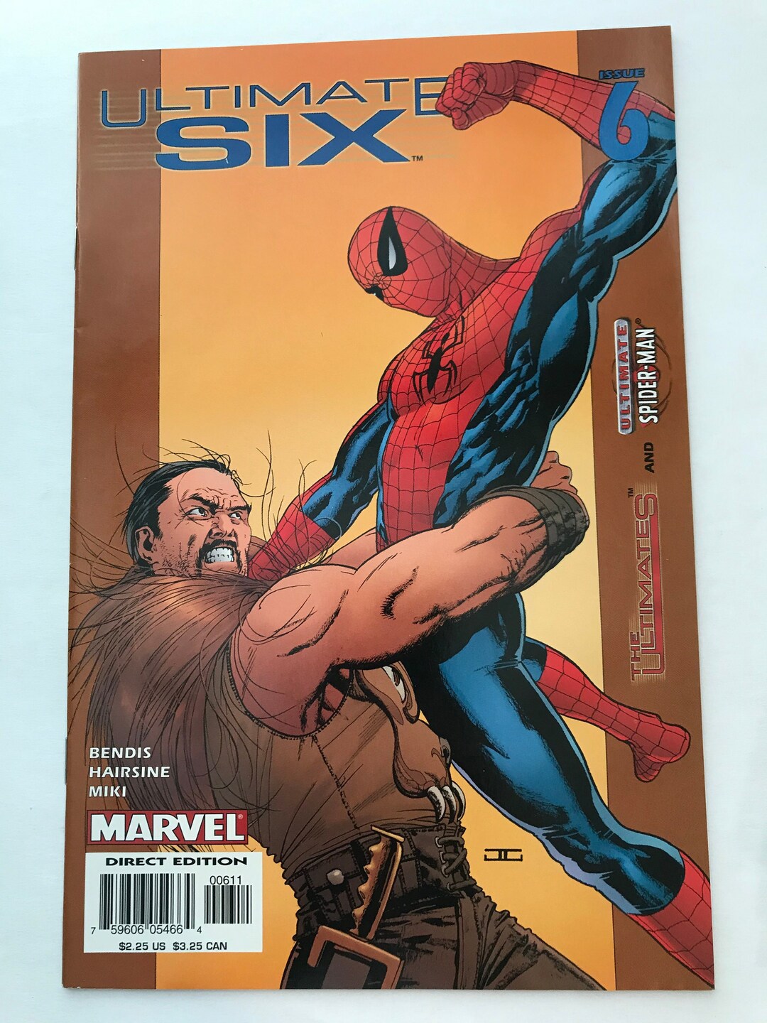 Ultimate Six Part 6 of 7 Sinister Six Kraven Cover brian Michael Bendis ...