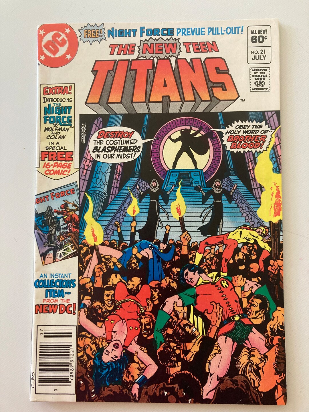 Rare New Teen Titans 21 Newsstand Edition First Appearance of Brother ...