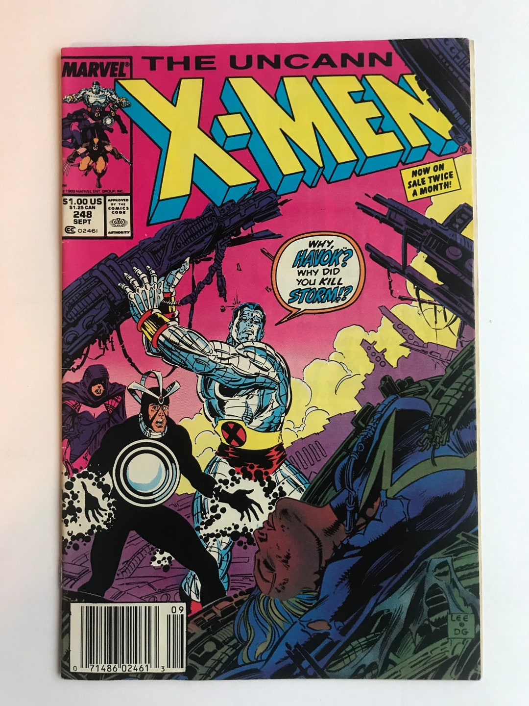 Rare Jim Lee's Uncanny X-men 248 First X-men by Jim Lee, Newsstand ...