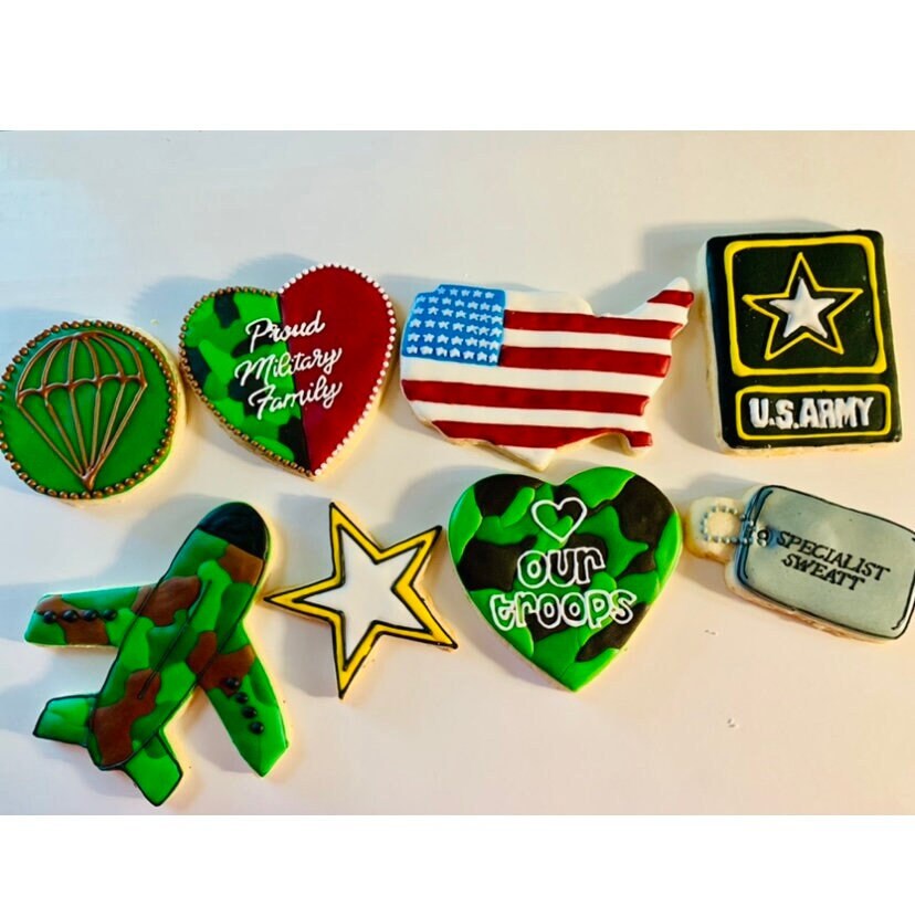 Custom Army Sugar Cookies - Etsy