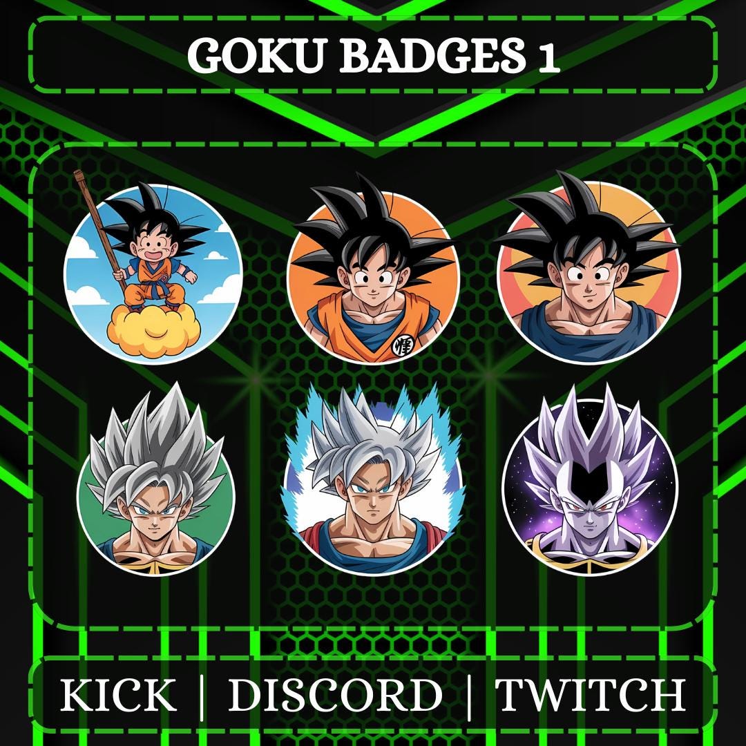 6x Twitch Anime Badges | Sub & Bit Badges | Character Badges | Perfect ...
