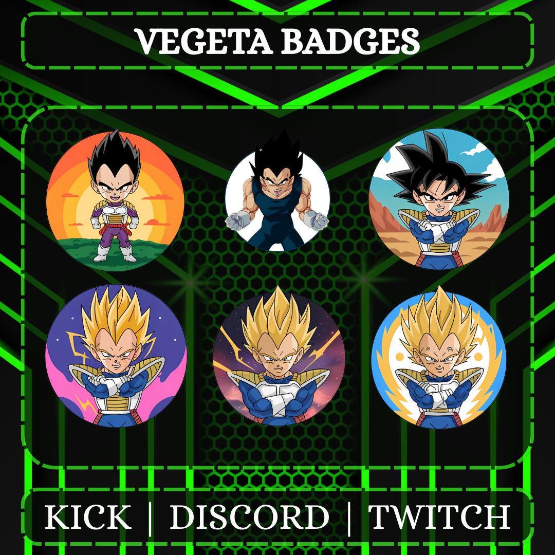 Twitch Sub Badges | Anime Badges | Instant Download | Ready-made Badges ...