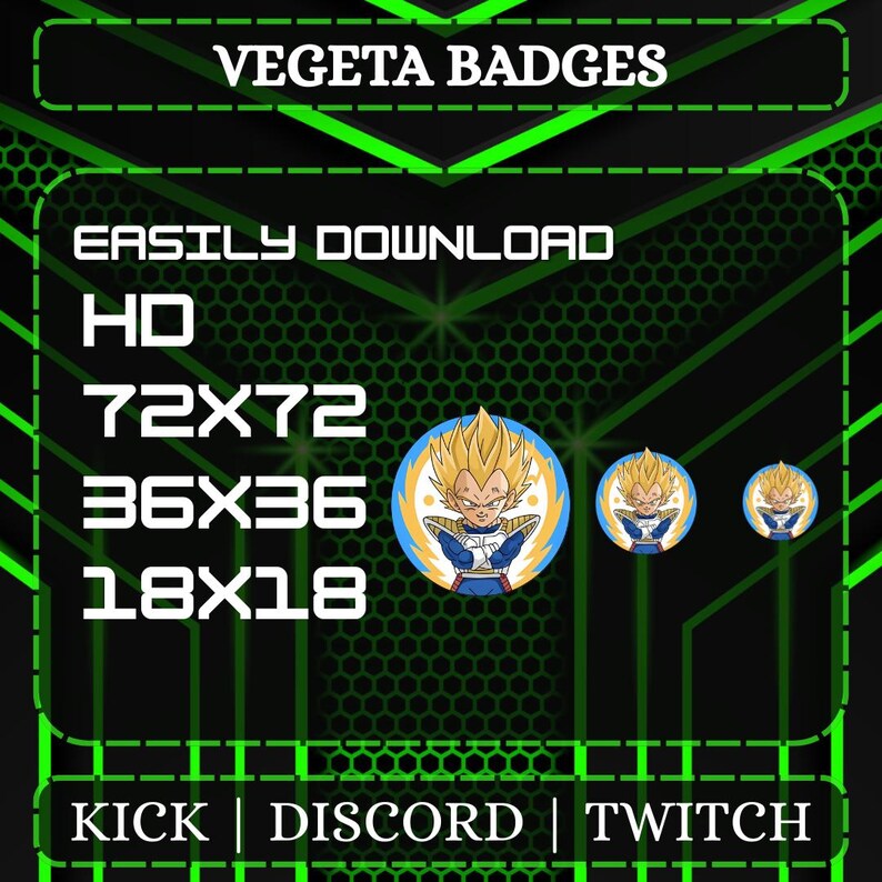 Twitch Sub Badges | Anime Badges | Instant Download | Ready-made Badges ...