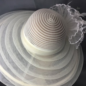 Ivory Formal Hat Kentucky Derby Hat Special Event Tea Party Women - Etsy