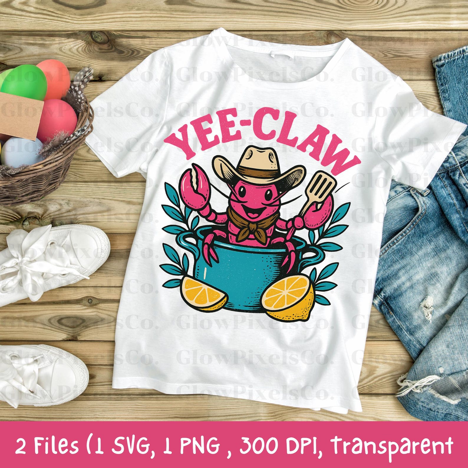 Funny Crawfish Yee Claw PNG, Cowboy Crab BBQ Design (digital Download ...