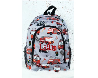 Fire Truck Backpack - Etsy