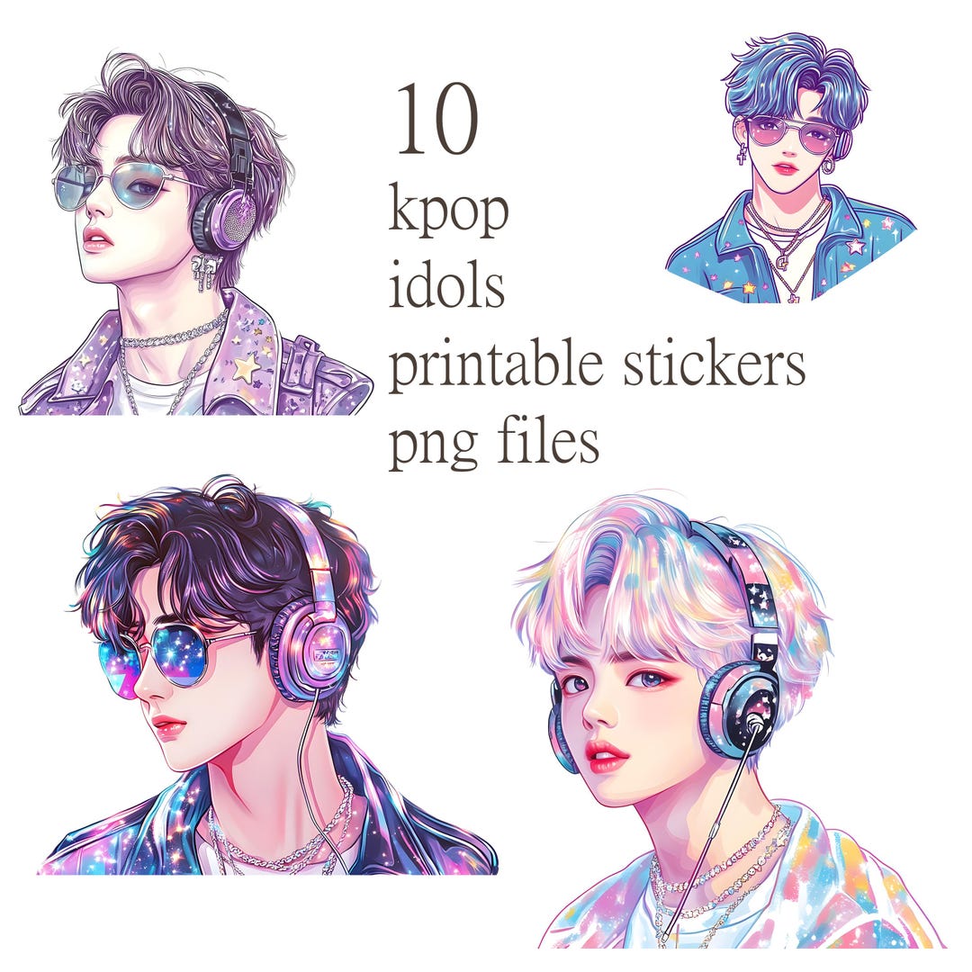 Handsome Male Kpop Idol Stickers, Idol Clipart, Handsome Boy Stickers ...