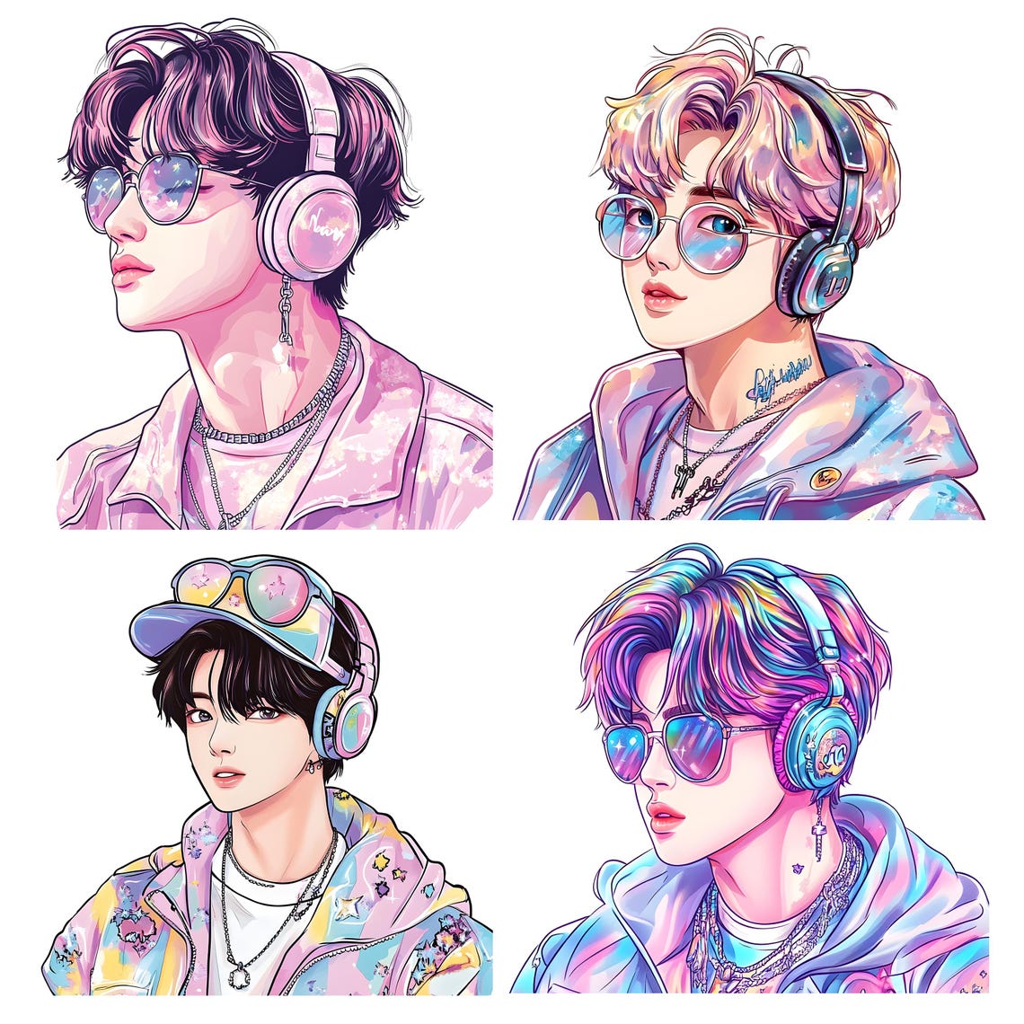 Handsome Male Kpop Idol Stickers, Idol Clipart, Handsome Boy Stickers ...