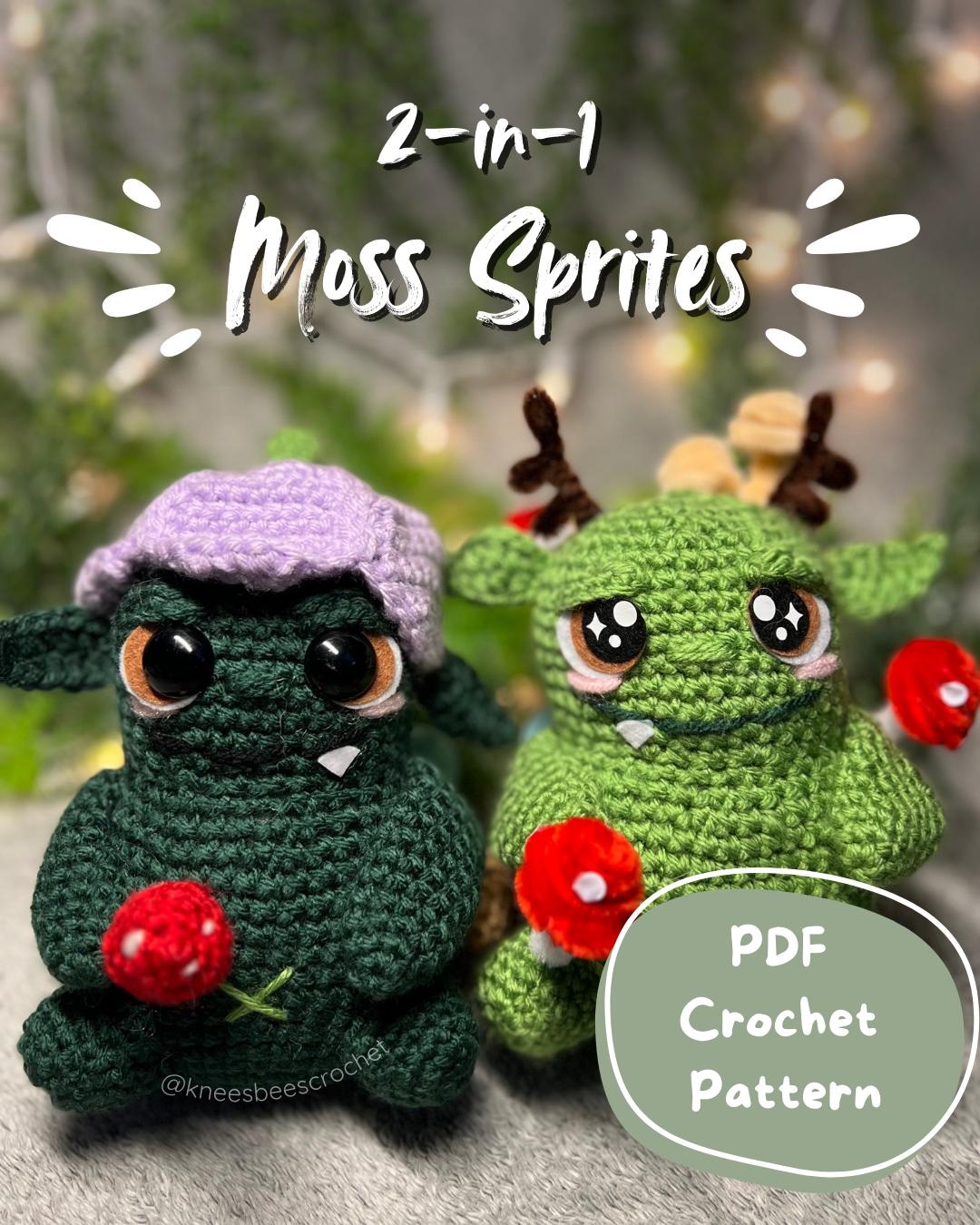 Moss Sprite Crochet Pattern | 2-in-1 Amigurumi Plush (PDF Pattern) - Etsy