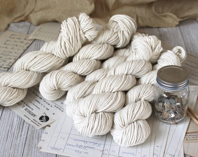 CREAM 100% Cashmere Yarn Aran 55g 100yd Ivory - Etsy