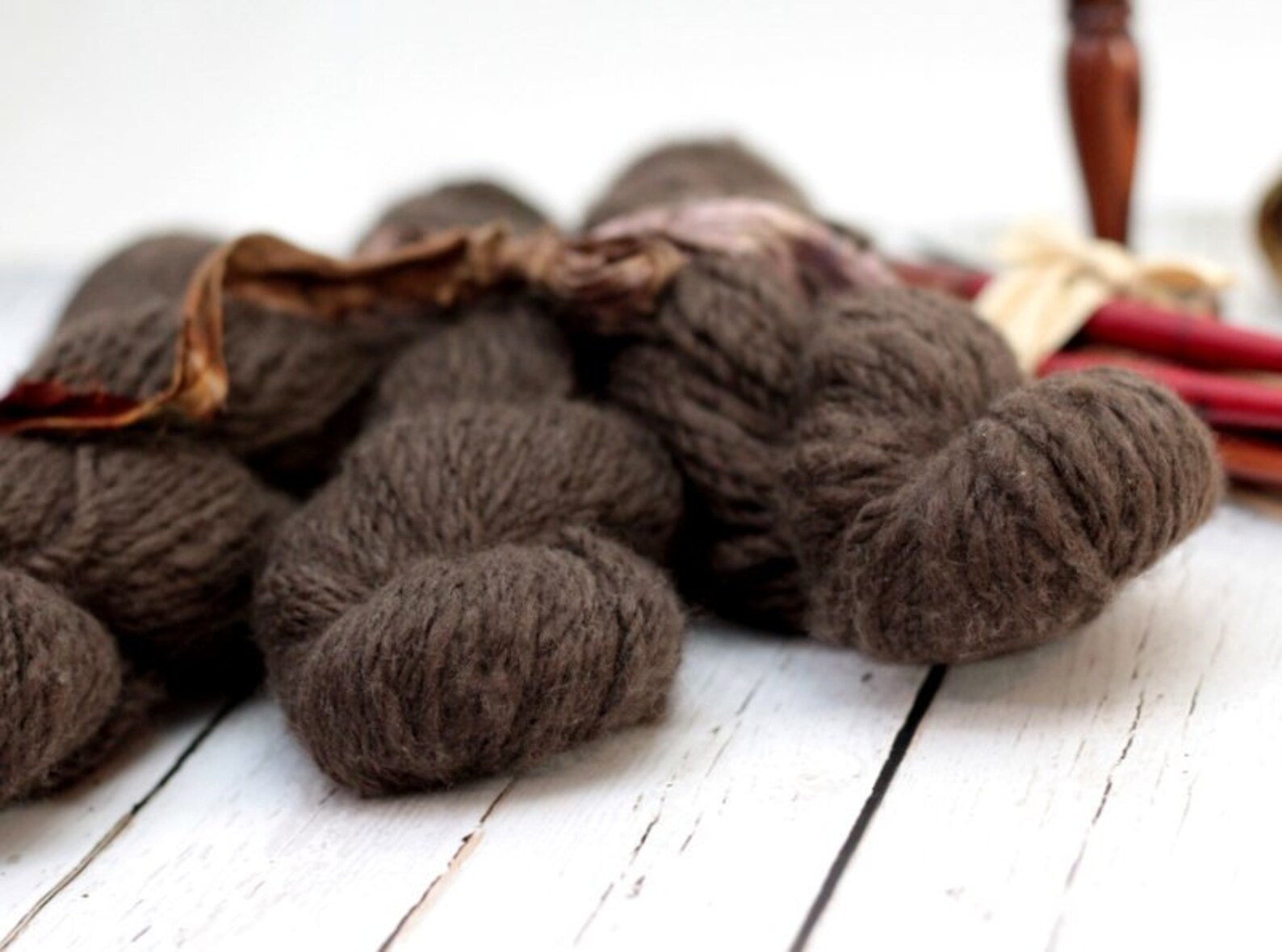 Yak Handspun Yarn Yak Down Chocolate Brown natural Yak Yarn - Etsy