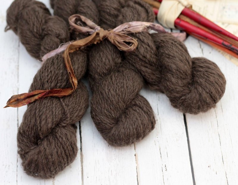 Yak Handspun Yarn Yak Down Chocolate Brown natural Yak Yarn - Etsy