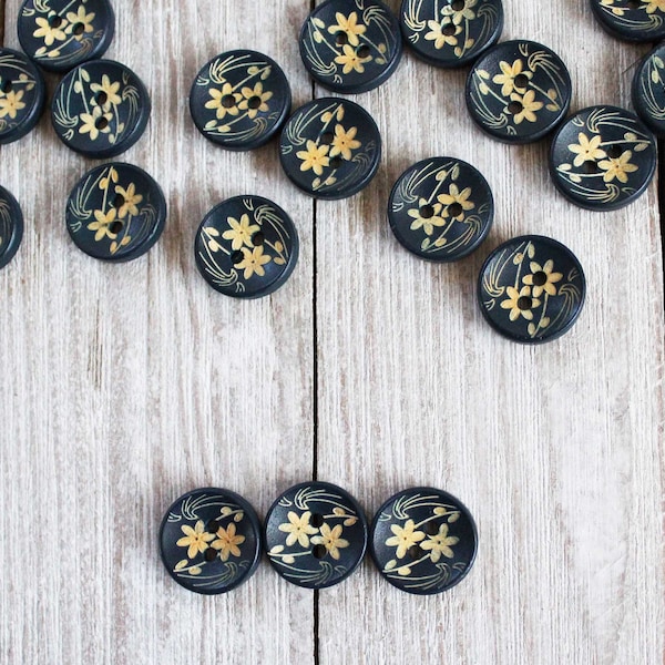 Embossed Buttons - Etsy