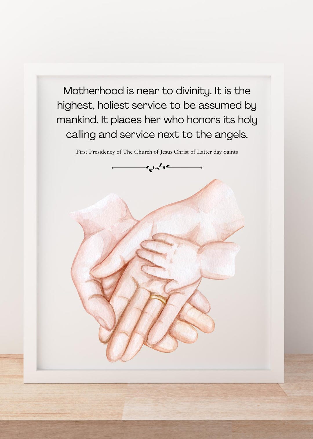 Motherhood Scripture Art Print: LDS Quote (digital Download) - Etsy