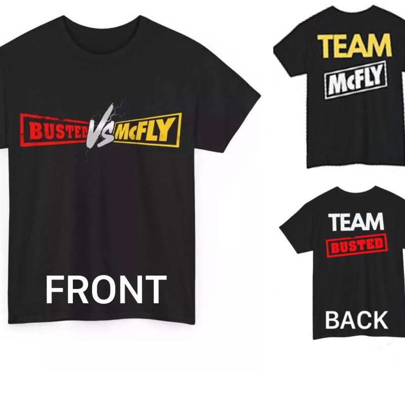Busted Vs Mcfly Merch - Etsy UK