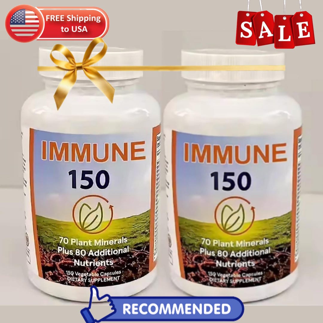 IMMUNO 150 Multivitamin Capsules: Organic Immune Support - 2 Pack Exp ...