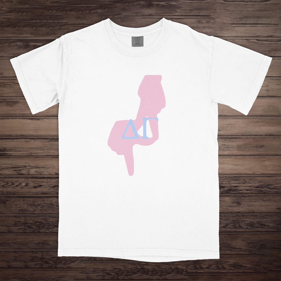 Dee Gee Delta Gamma Hand Sign Comfort Colors Tee - Etsy
