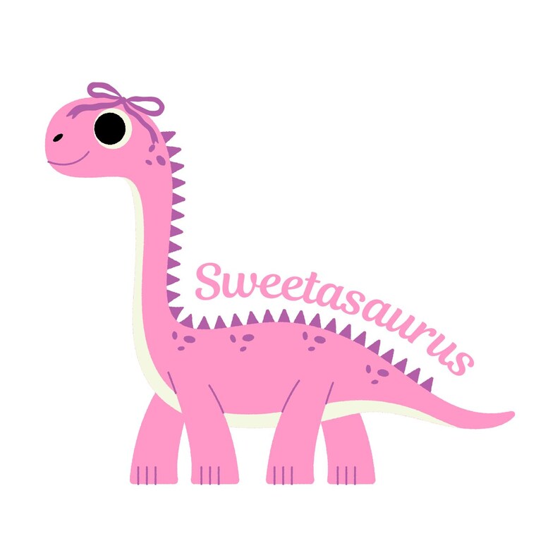 Sweetasaurus and Dino Diva SVG Bundle | Cute Girl Dinosaur SVG & PNG ...