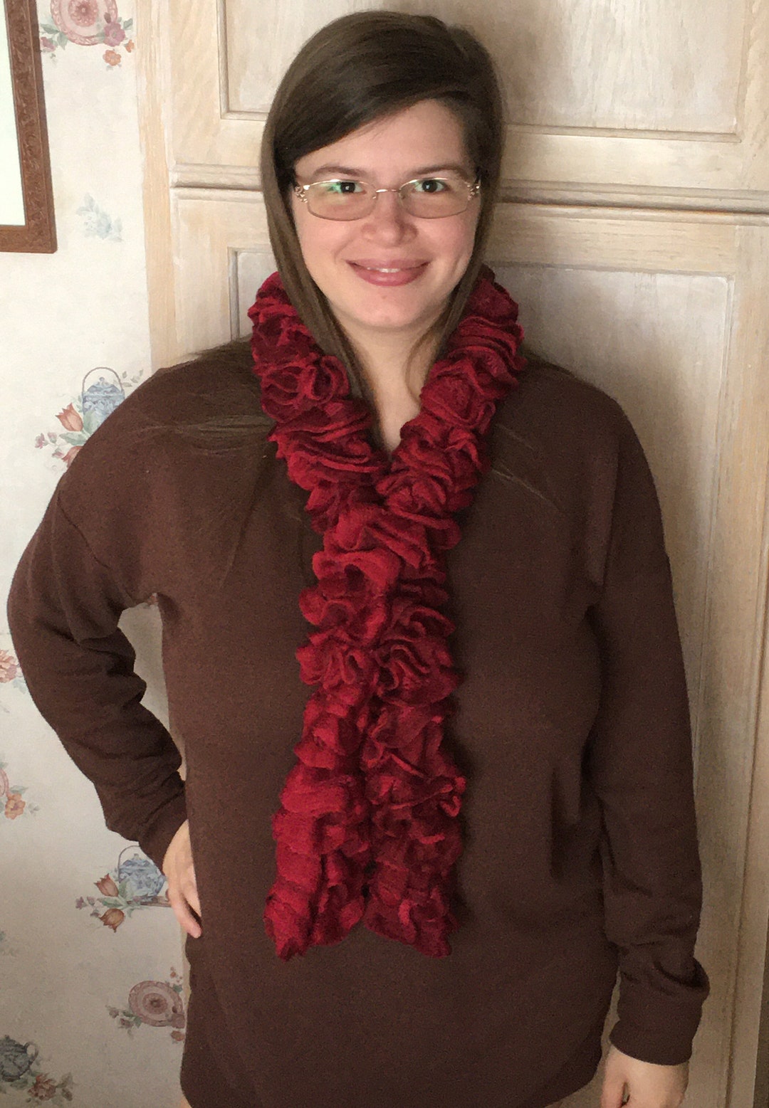 Neck Scarf, Red Neck Scarf, Winter Accessories, Fashion Accessories ...