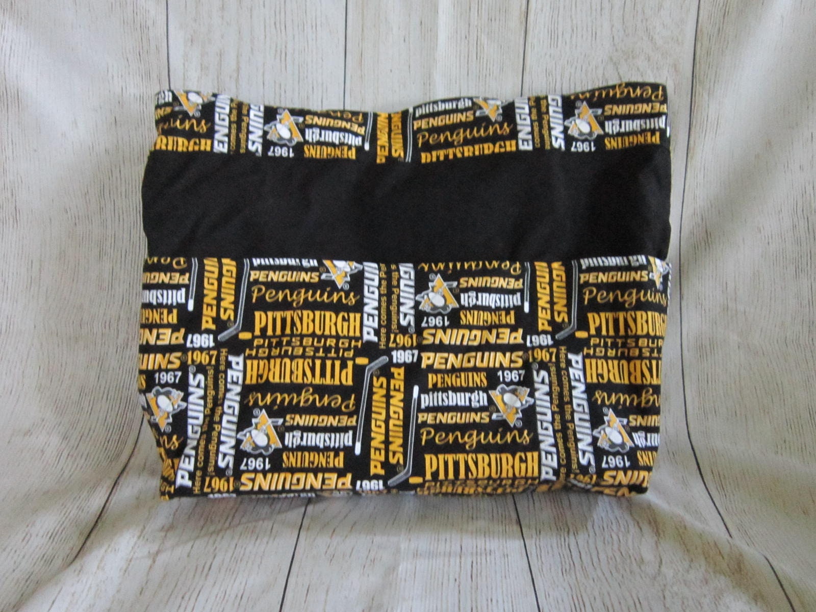 Pittsburgh Penguins Tote Bag Penguins Purse Large Book Bag - Etsy UK