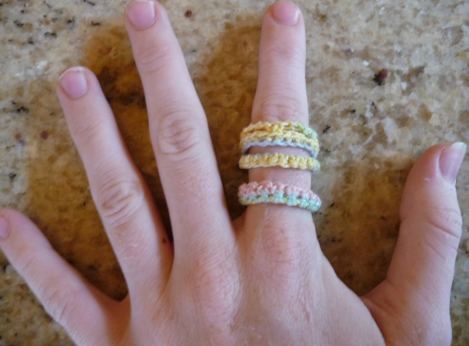 10 Crocheted Rings - Etsy