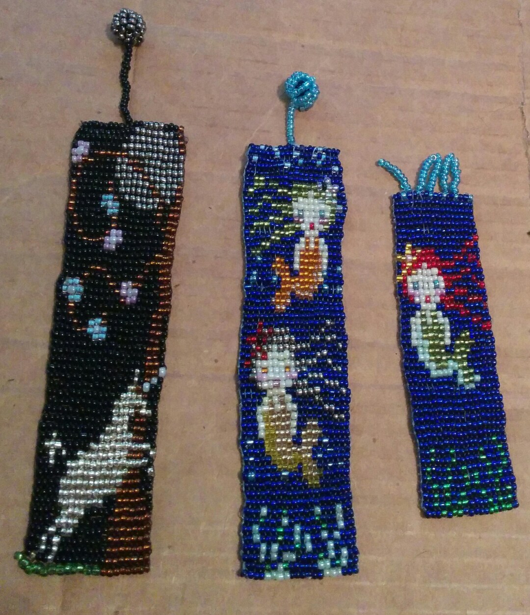 Woven Beaded Bookmark - Etsy