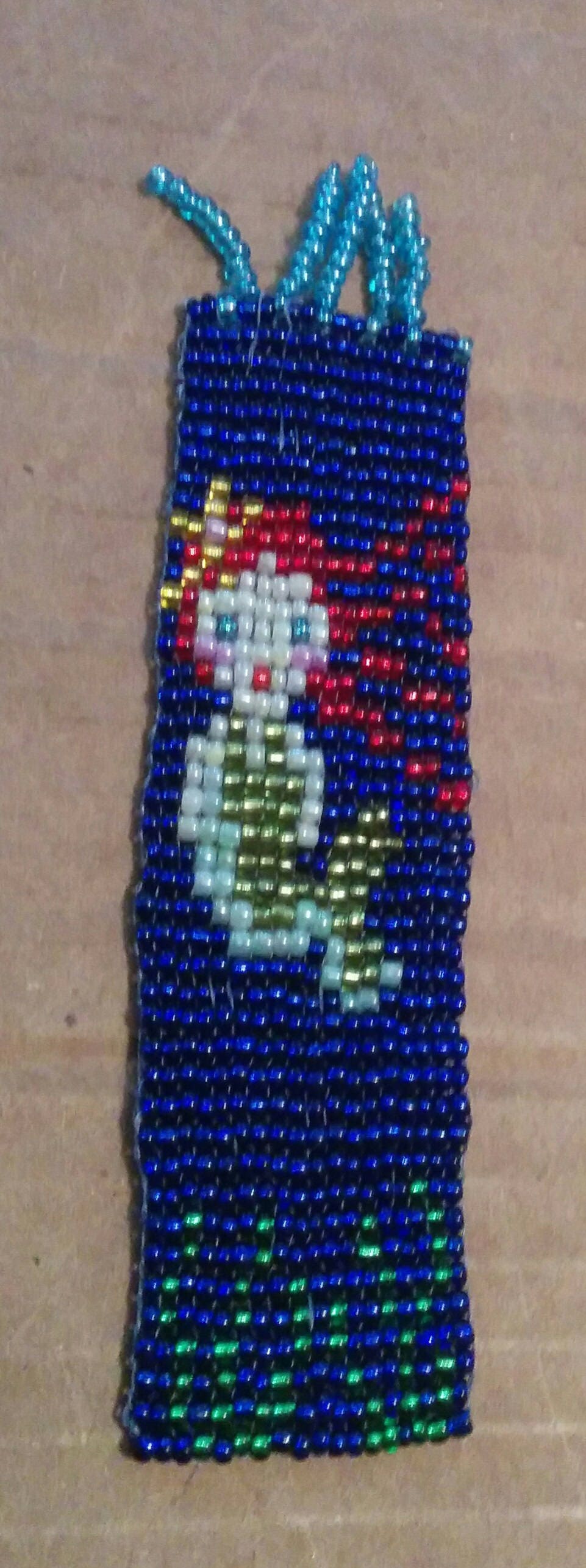 Woven Beaded Bookmark - Etsy