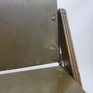 Vintage WW2 Folding Military Chair Army Green WWII Field Chair 1940's ...