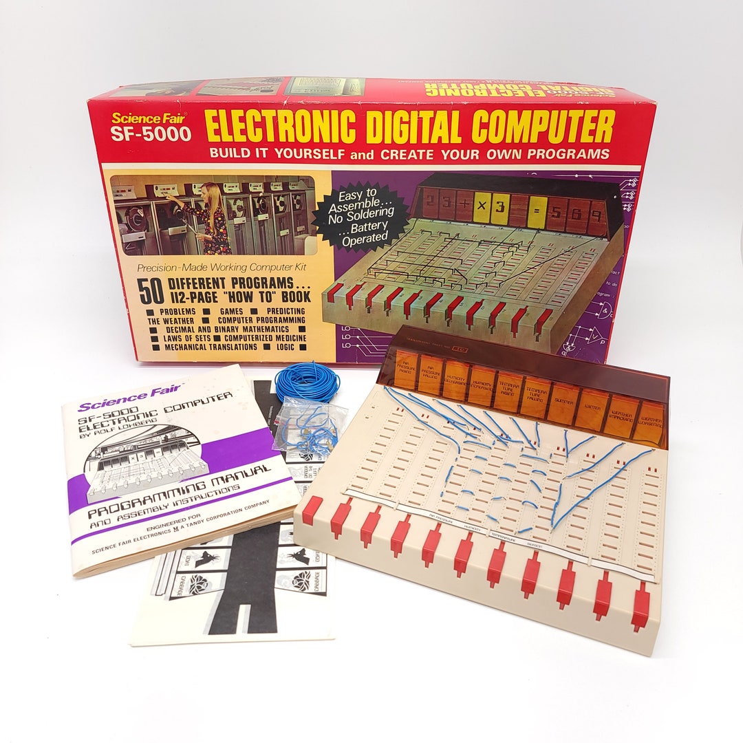 TANDY Science Fair SF-5000 Electronic Digital Computer 1971 Logix ...