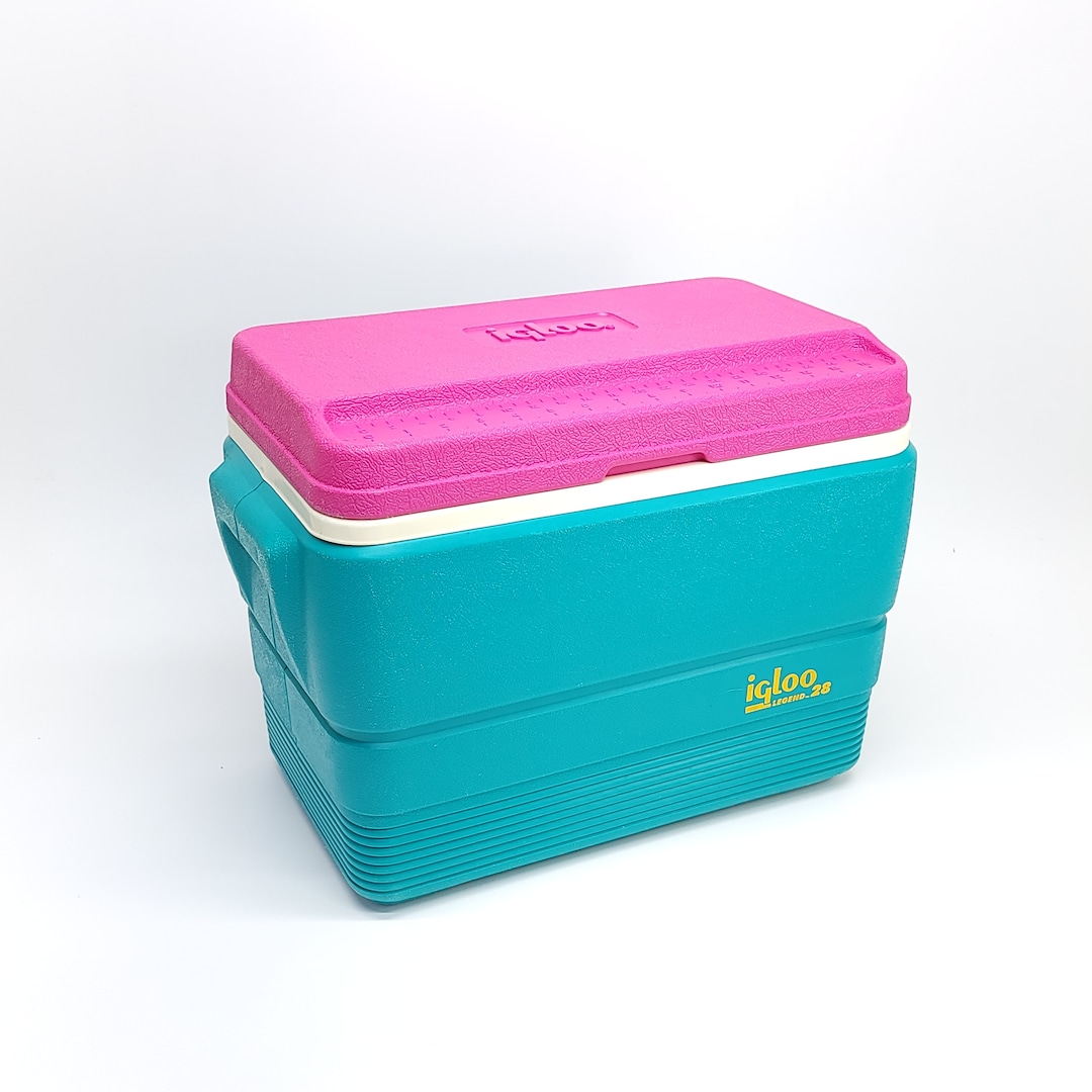 Original 1992 Igloo Legend 28 Cooler - Neon Retro Bling - Etsy