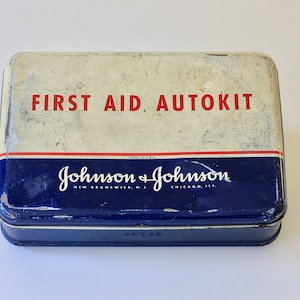 Near Complete Johnson & Johnson First Aid Autokit, Car First Aid Kit ...